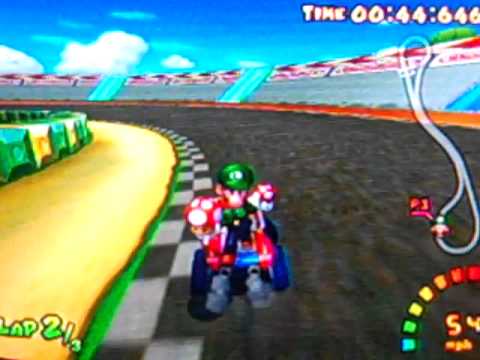 Mario Kart Double Dash!! - Time Trial - Luigi Circuit - YouTube