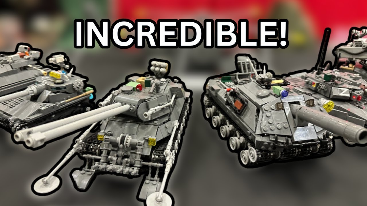INCREDIBLE LEGO Military Tanks And Helicopters Interview! II BrickFair ...