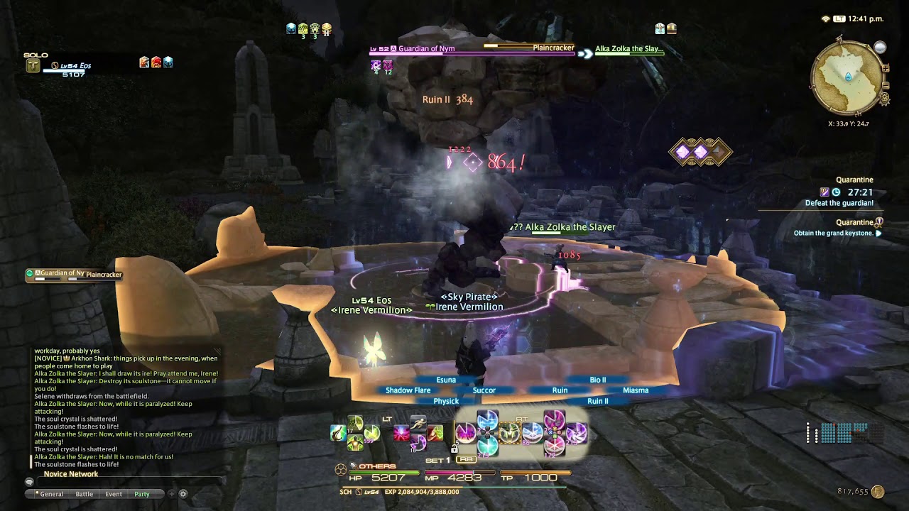 FFXIV : SCH Lv52 Quarantine - Walkthrough - YouTube
