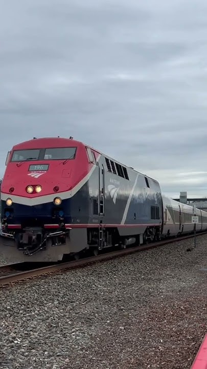 Phase VII Amtrak P42DC pulls a Cascades Talgo 8 Set - YouTube