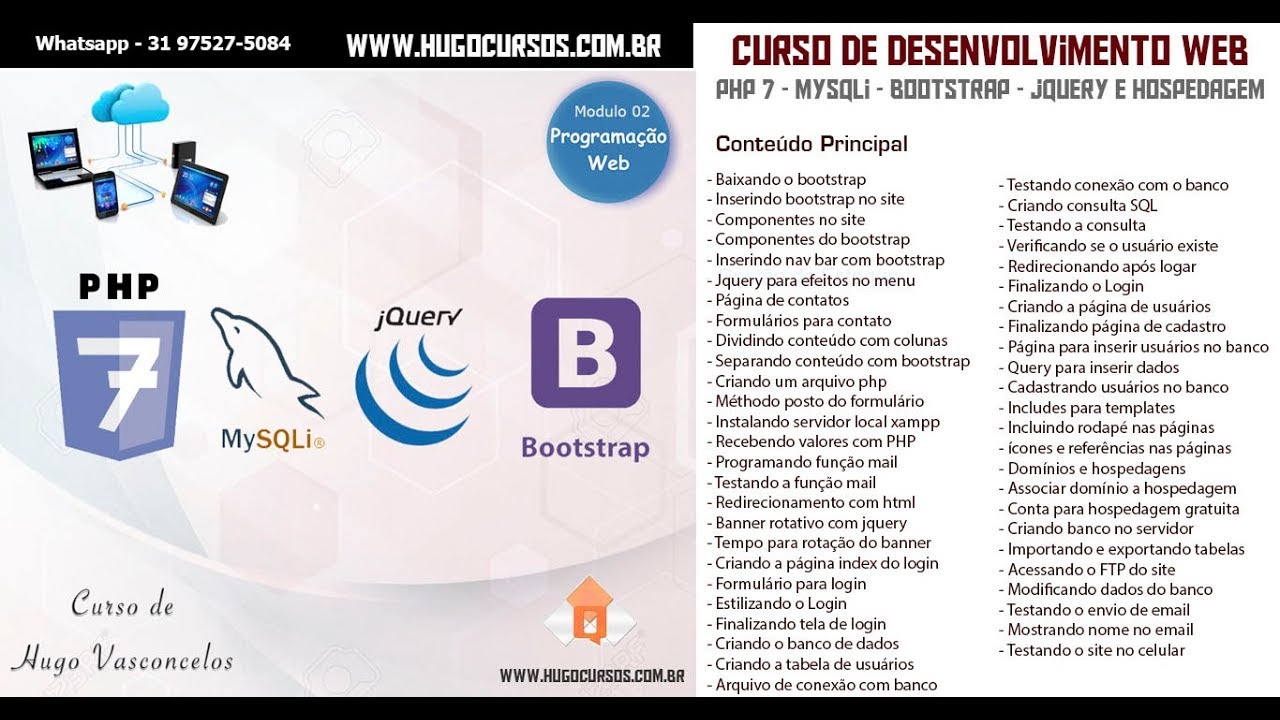 Curso Programação WEB - Aula 01 - Módulo 02 - PHP7-Mysqli-Jquery - YouTube