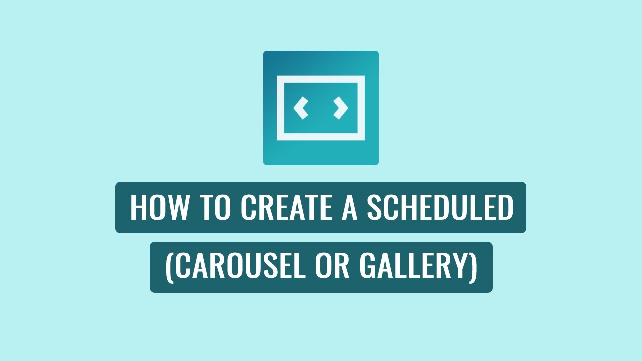 WP Carousel Pro - How To Create a Scheduled Carousel or Gallery - YouTube