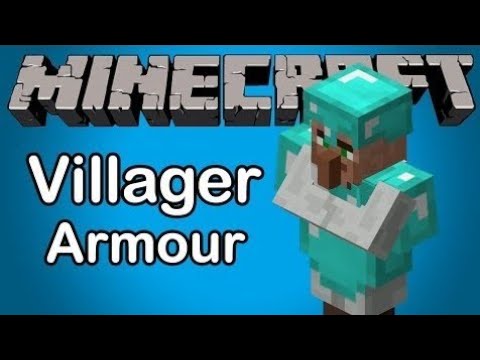 How to put armor on villager on minecraft - YouTube