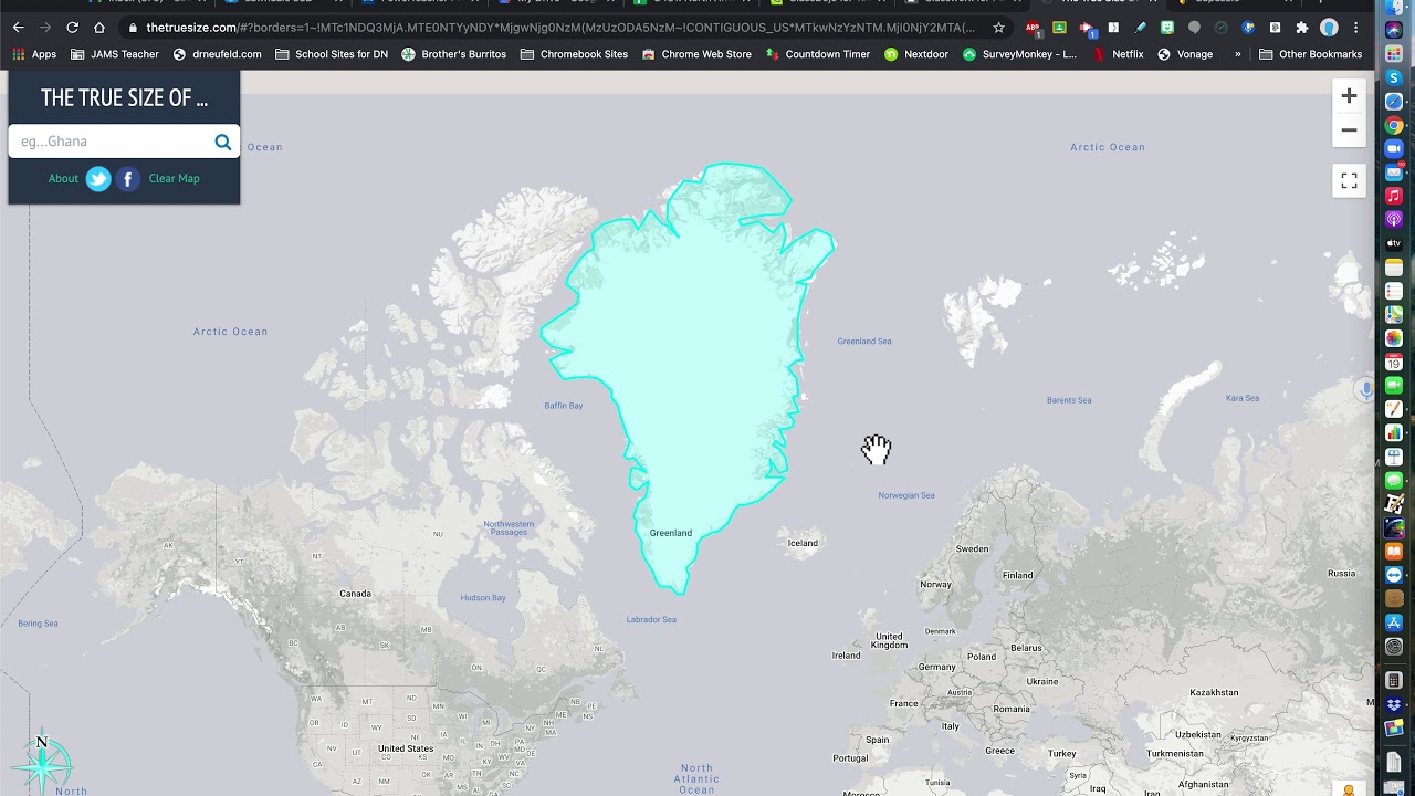 explain "The True Size" website - YouTube