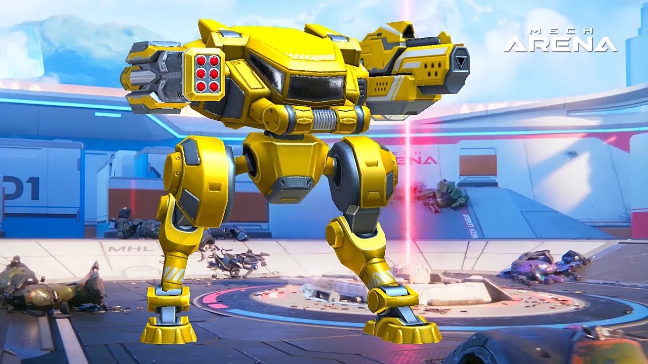 Lancer with Shotgun 8 + Missile Rack 8 - Mech Arena - YouTube