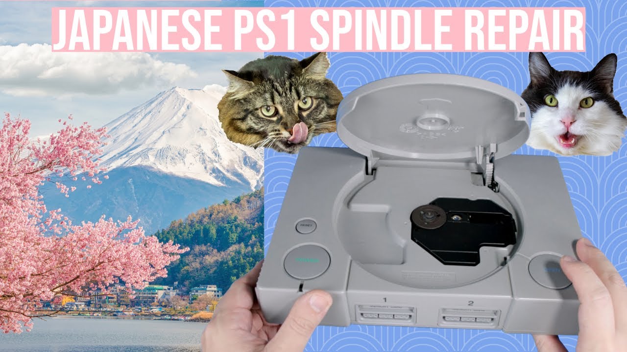 Replacing the Disc Spindle on a Japanese PS1 - YouTube