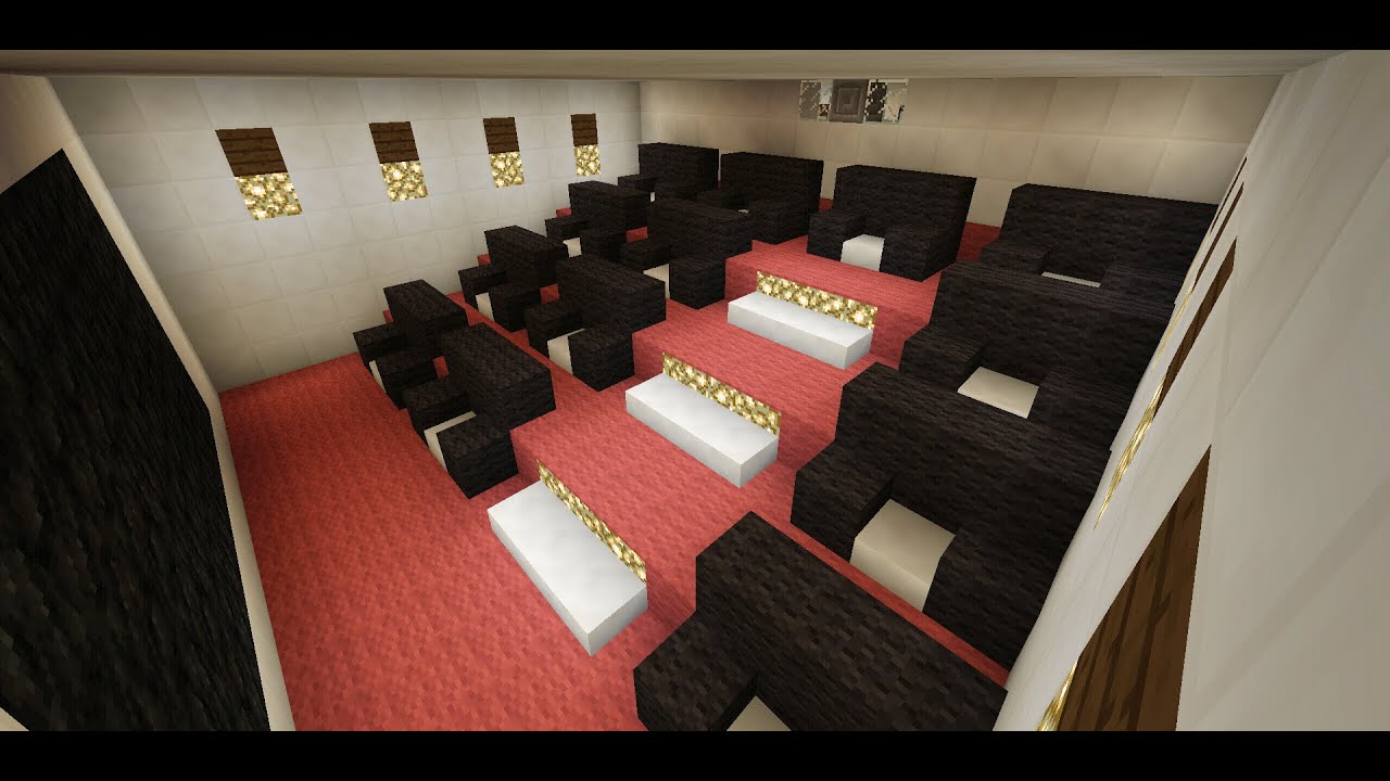 CREATING A SMALL AND OPEN THEATER IN MINECRAFT.#minecraft - YouTube
