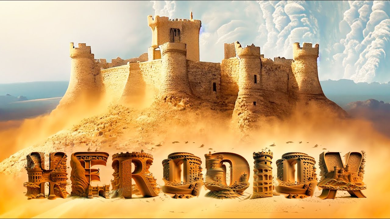 Herodion - King Herod's Castle During a Sandstorm. Judea and Samaria ...