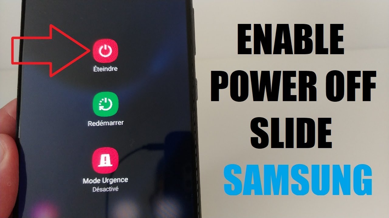 Enable the power off button on Samsung Galaxy phone, device doesn't ...