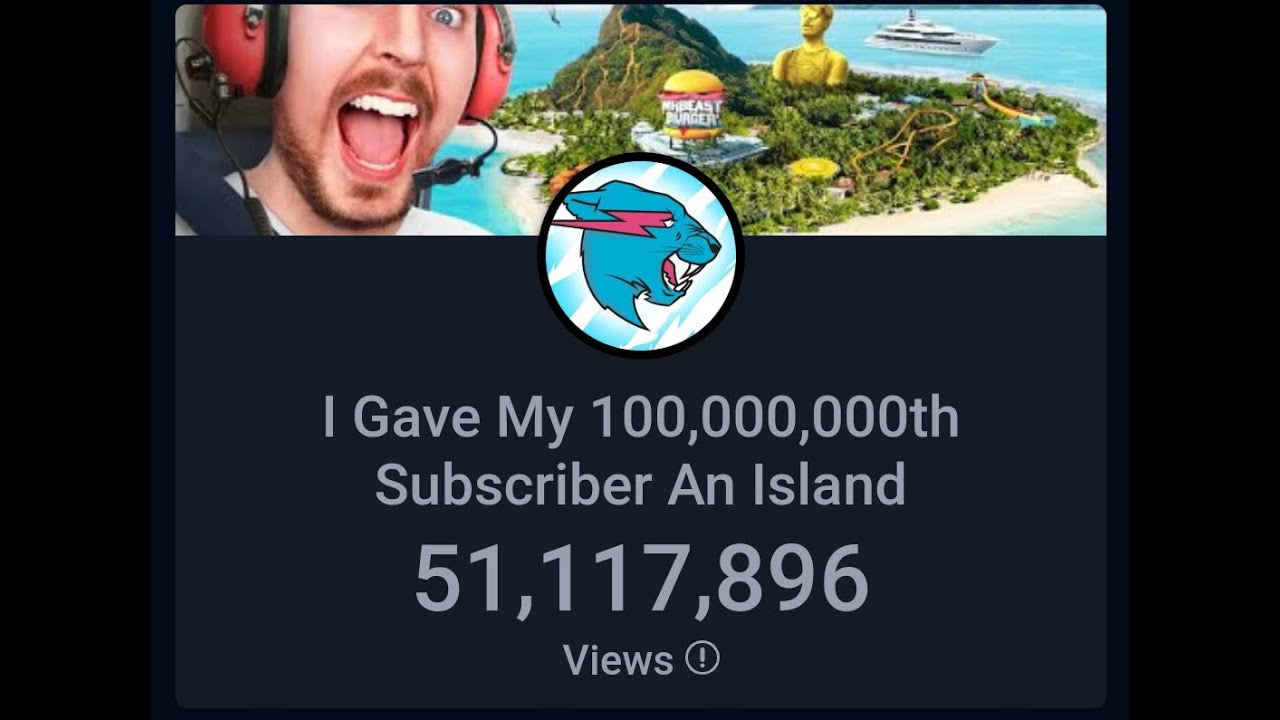 Mr Beast New Video Views Count - YouTube