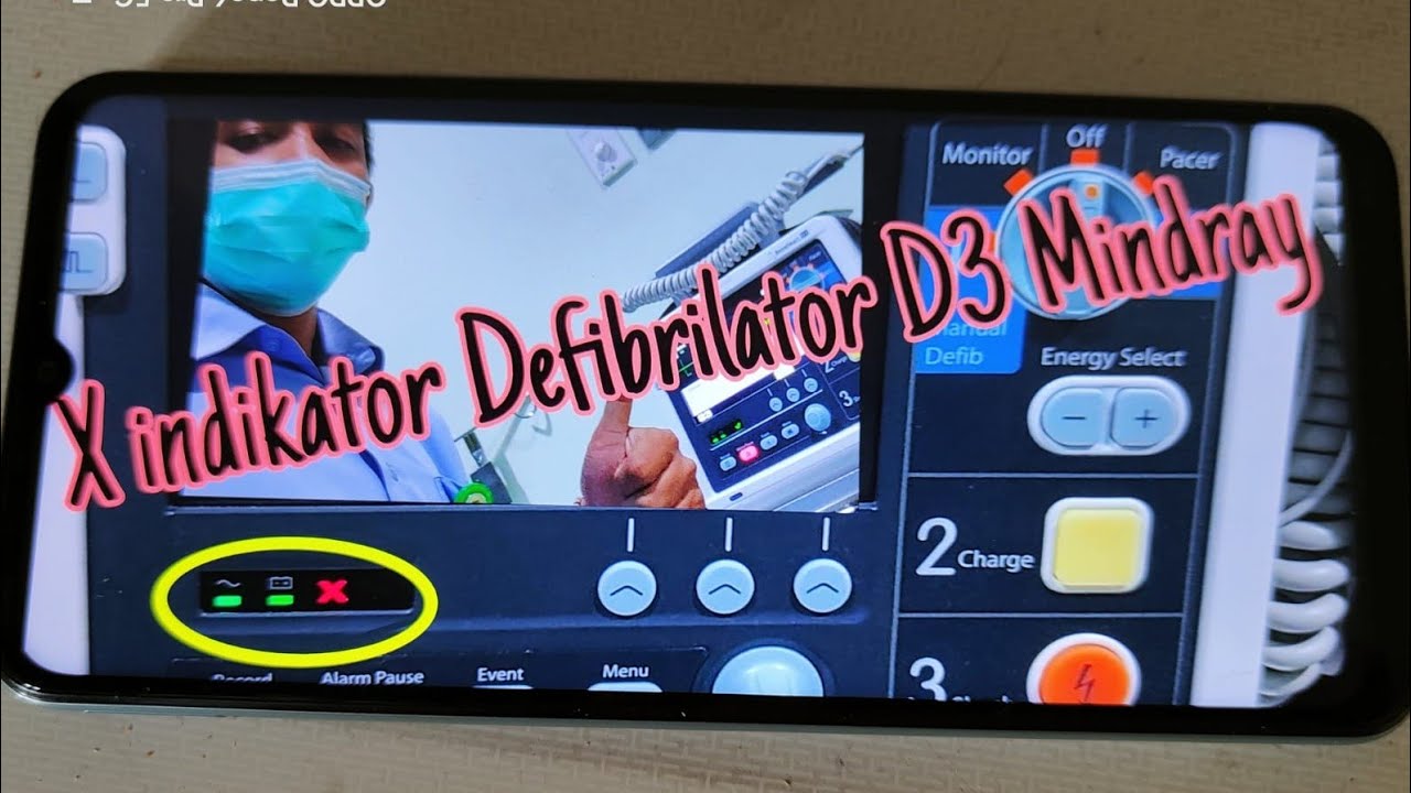 Indikator Pemeliharaan Failure DC-Shock Mindray D3 - YouTube