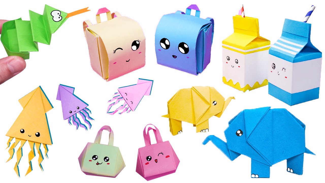 CUTE ORIGAMI you should try at home - YouTube