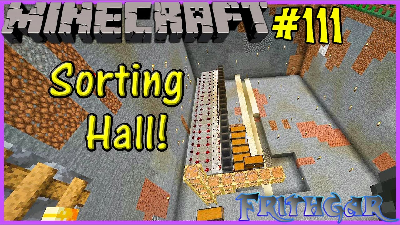 Let's Play Minecraft #111: Sorting Hall! - YouTube
