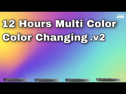 12 Hours Multi Colour Screen - Relaxing Rainbow colours | 12 heures d ...
