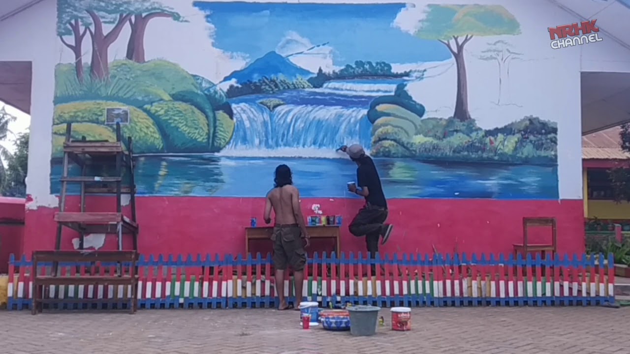 MURAL DINDING TEMBOK SD - YouTube