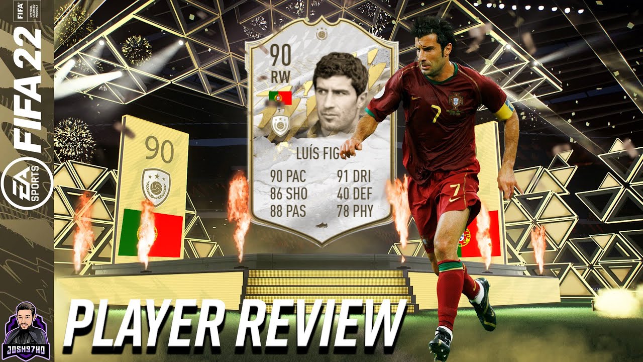 THE BEST ICON WINGER IN FIFA? 90 MID ICON LUIS FIGO PLAYER REVIEW! FIFA ...