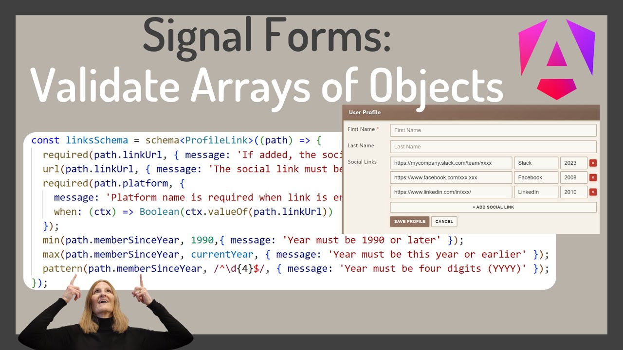 Angular Signal Forms: How to Validate Arrays of Objects (Repeating Fields) - YouTube