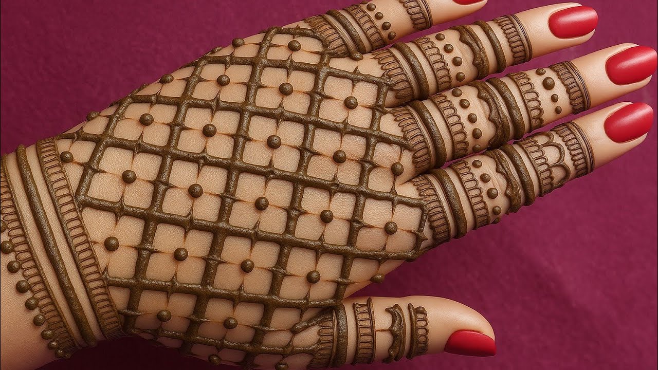 Easy and simple back hand Mehandi design l Mehandi design for back hand ...