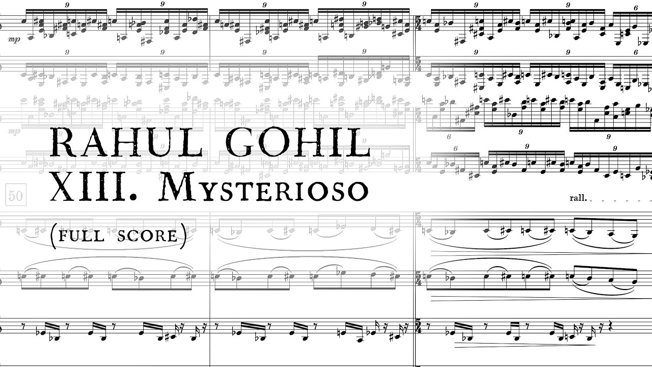 Mysterioso (2024) - Full Score - YouTube