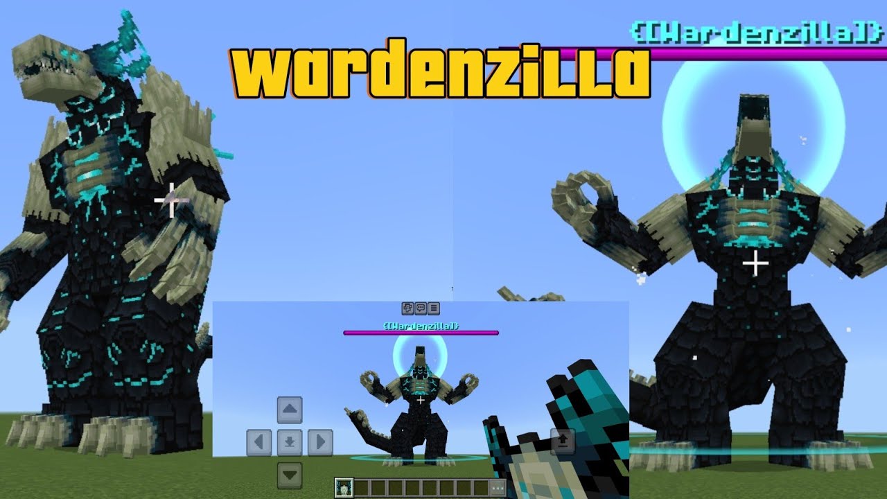 Wardenzilla KAIJU CRAFT Addon V1.0 for Minecraft PE BE RELEASED 1.21 ...