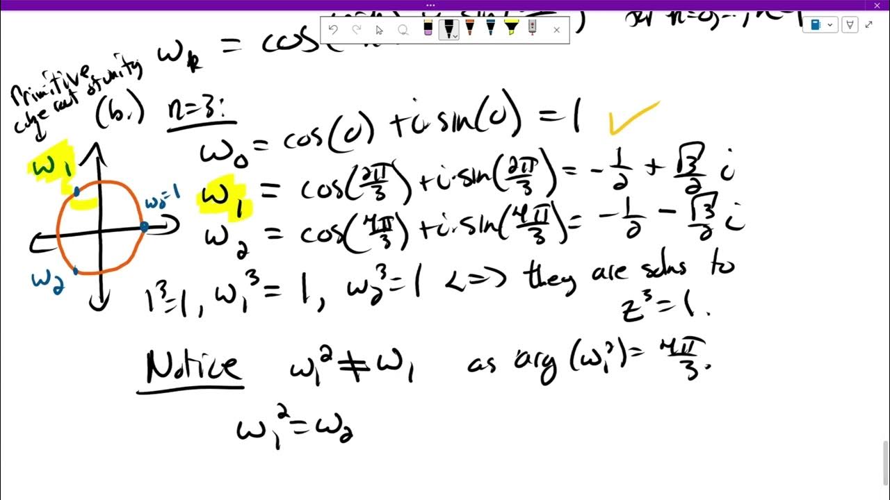 Section 1.4, Problem 19, (Primitive) nth Roots of Unity - YouTube
