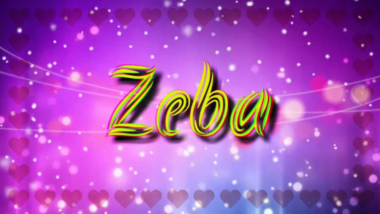 Zeba | Name video | no copyright song | mera naam tu female version ...