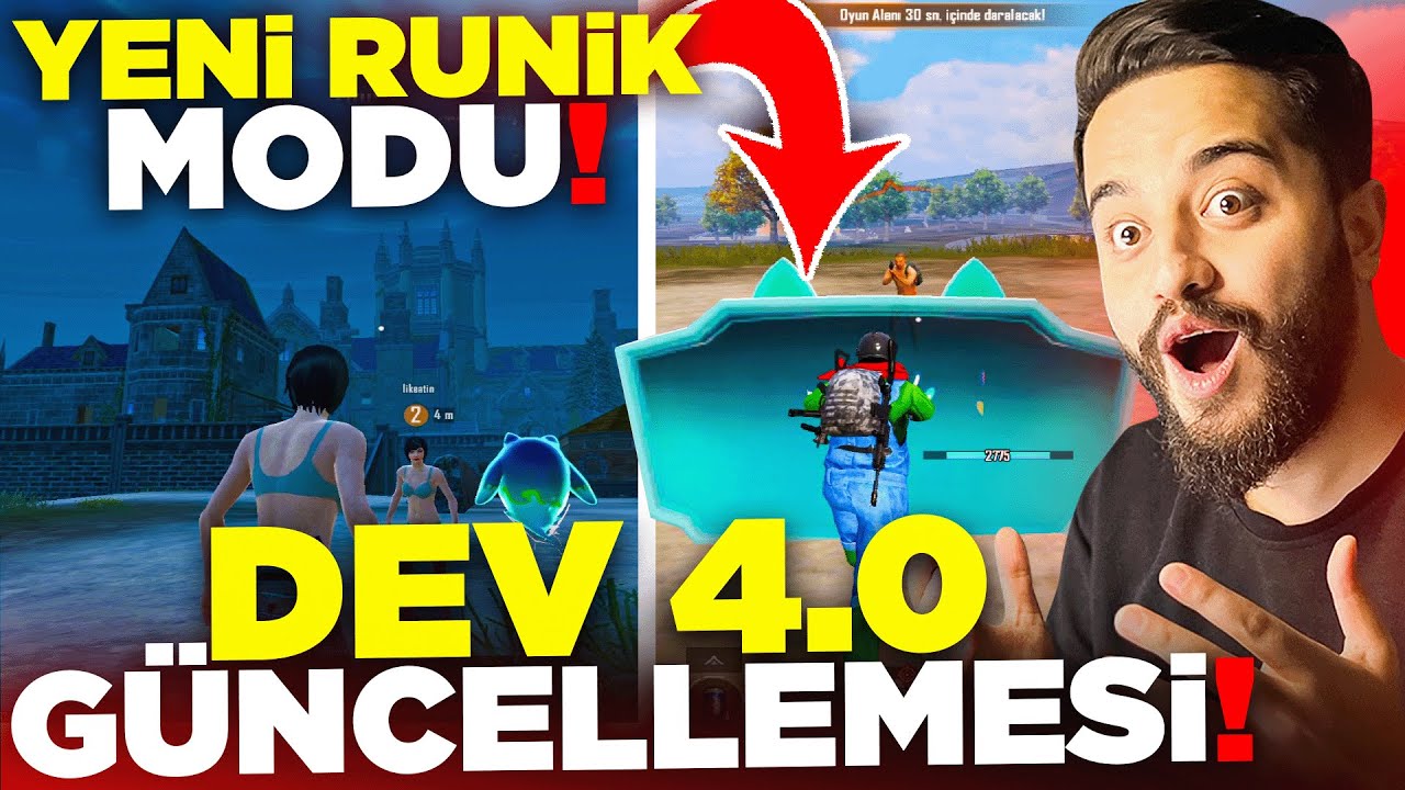 YENİ RUNİK HAYALET MODU! DEV 4.0 GÜNCELLEMESİ GELDİ! PUBG Mobile - YouTube