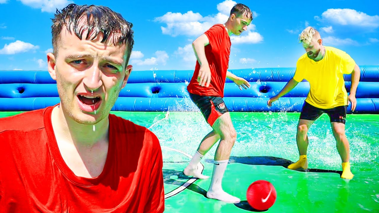WORLD'S MOST DANGEROUS SLIP N SLIDE FOOTBALL TOURNAMENT! - YouTube