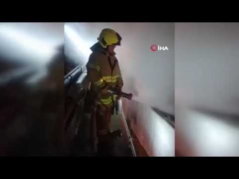 Manyas’ta samanlık yangını söndürüldü