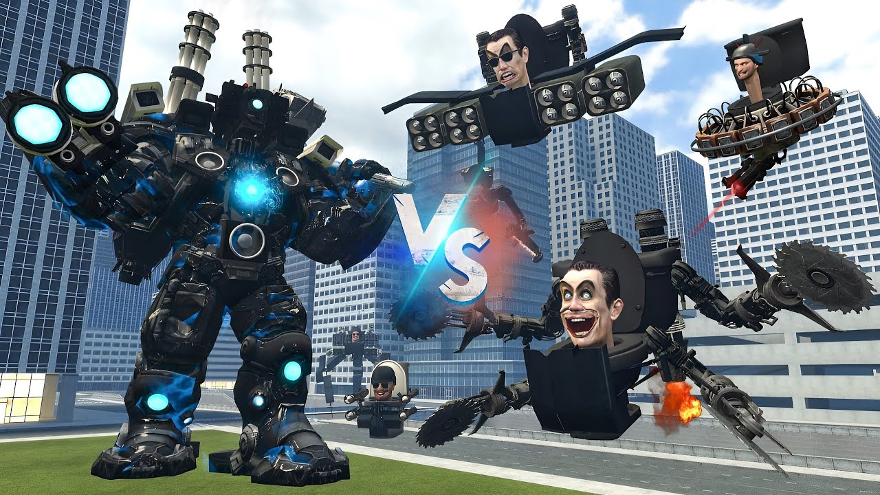 NEW SUPER UPGRADED TITAN CAMERAMAN VS NEW UPGRADED G-MAN SKIBIDI TOILET ...