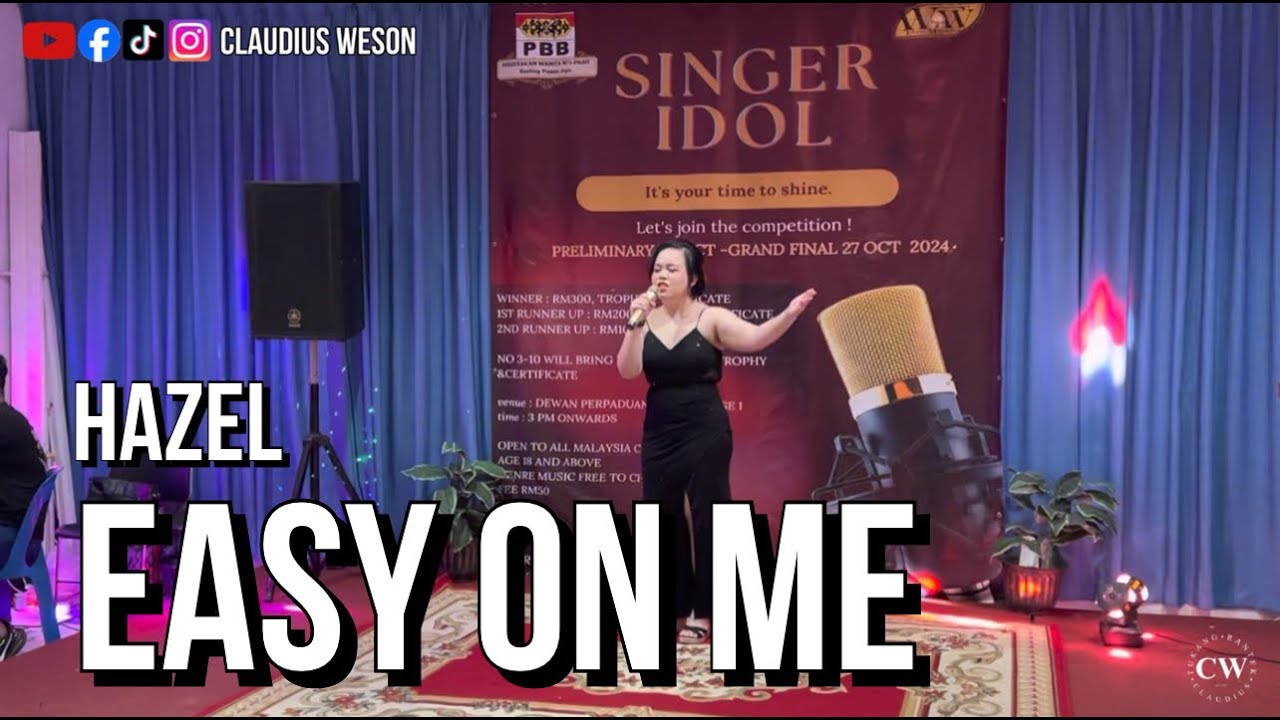 Hazel Teresina - Easy On Me | Singer Idol 2024 Preliminary - YouTube