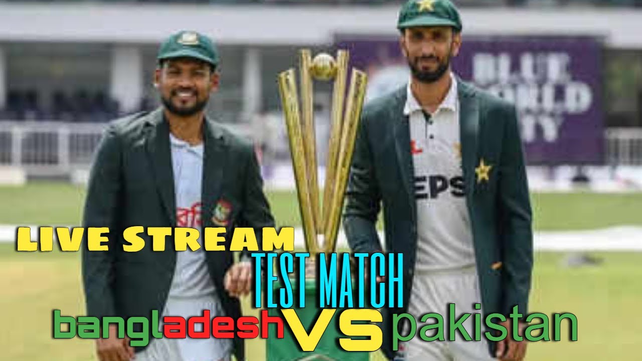 PAK VS BAN test match LIVE STREAM AMMAR sports - YouTube