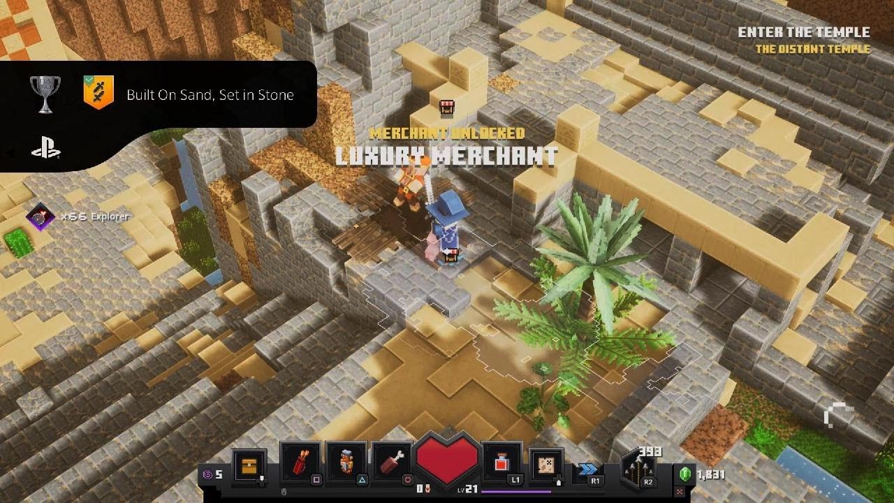 Minecraft Dungeons Built On Sand, Set In Stone - YouTube