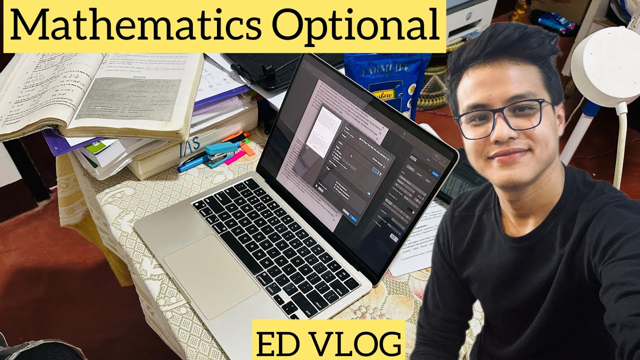 MATHEMATICS OPTIONAL | ED Vlog - YouTube