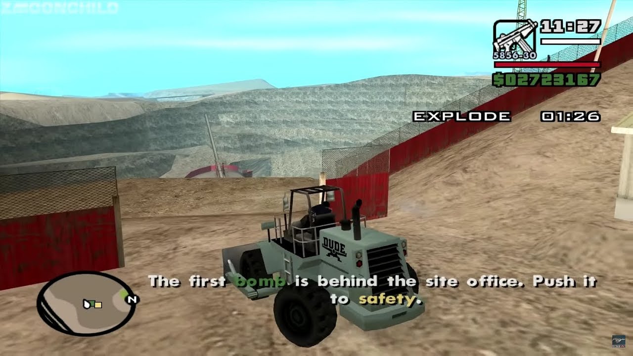 First-Person mod - GTA San Andreas - Quarry mission 1 - YouTube