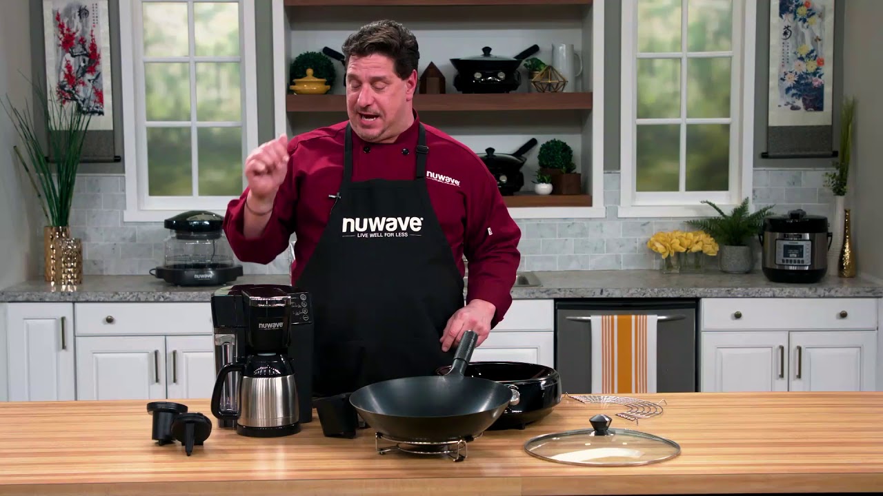 NuWave Precision Induction Wok & BruHub Reveal - YouTube
