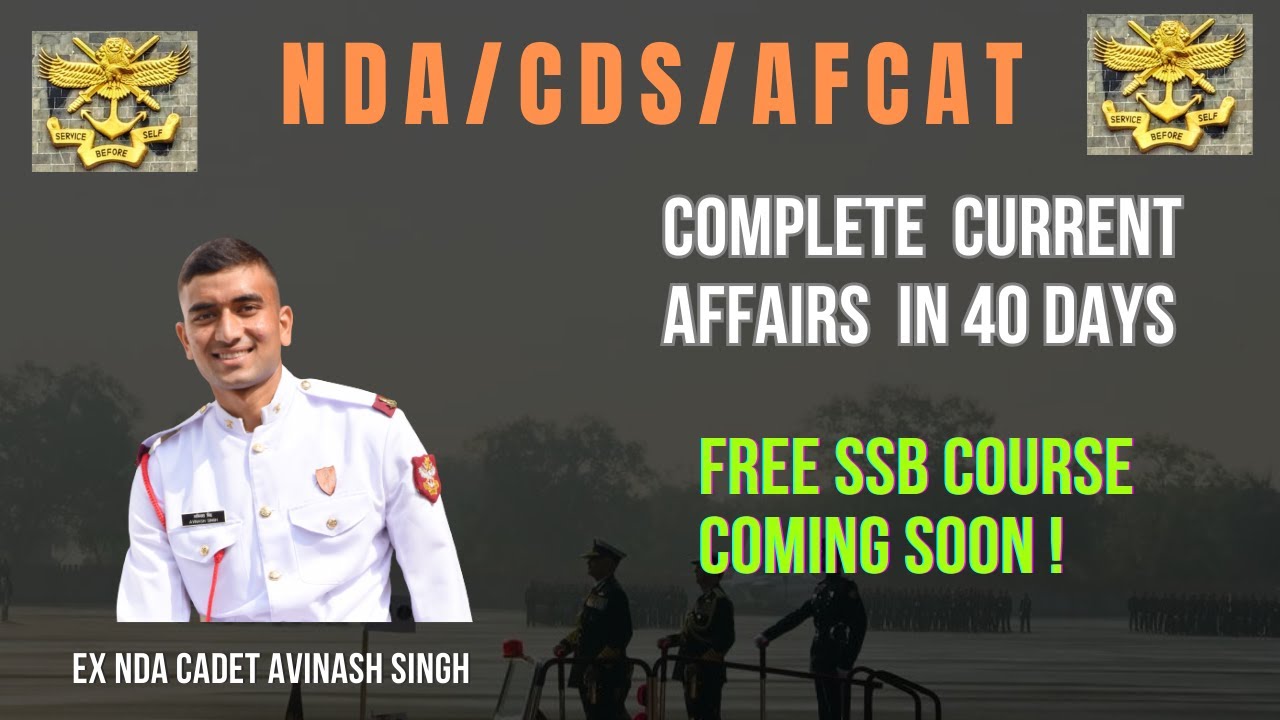 Current affairs for NDA/CDS/AFCAT 2 2023 - YouTube