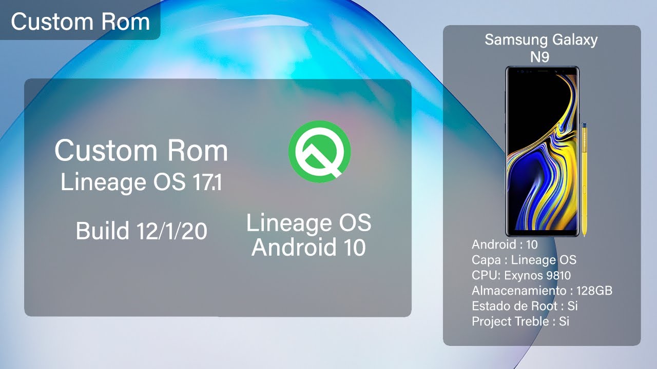 LineageOS 17.1 - Android 10 - Samsung Galaxy Note 9 - YouTube
