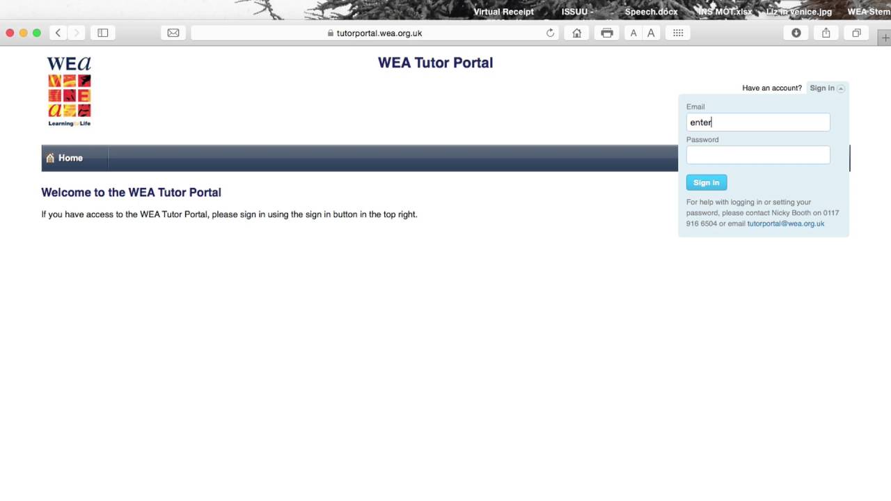 Portal help guide - logging into the Tutor portal - YouTube