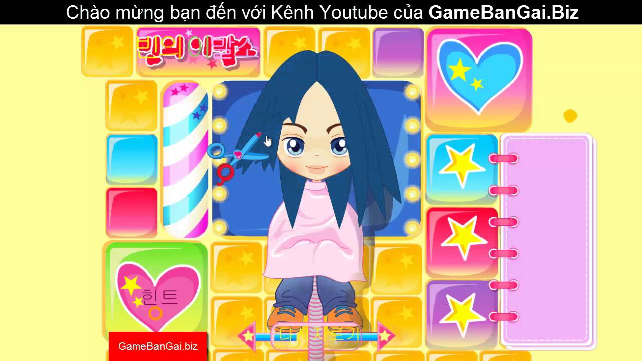 Choi game tao mau toc thoi trang Han Quoc - GameBanGai.biz - YouTube