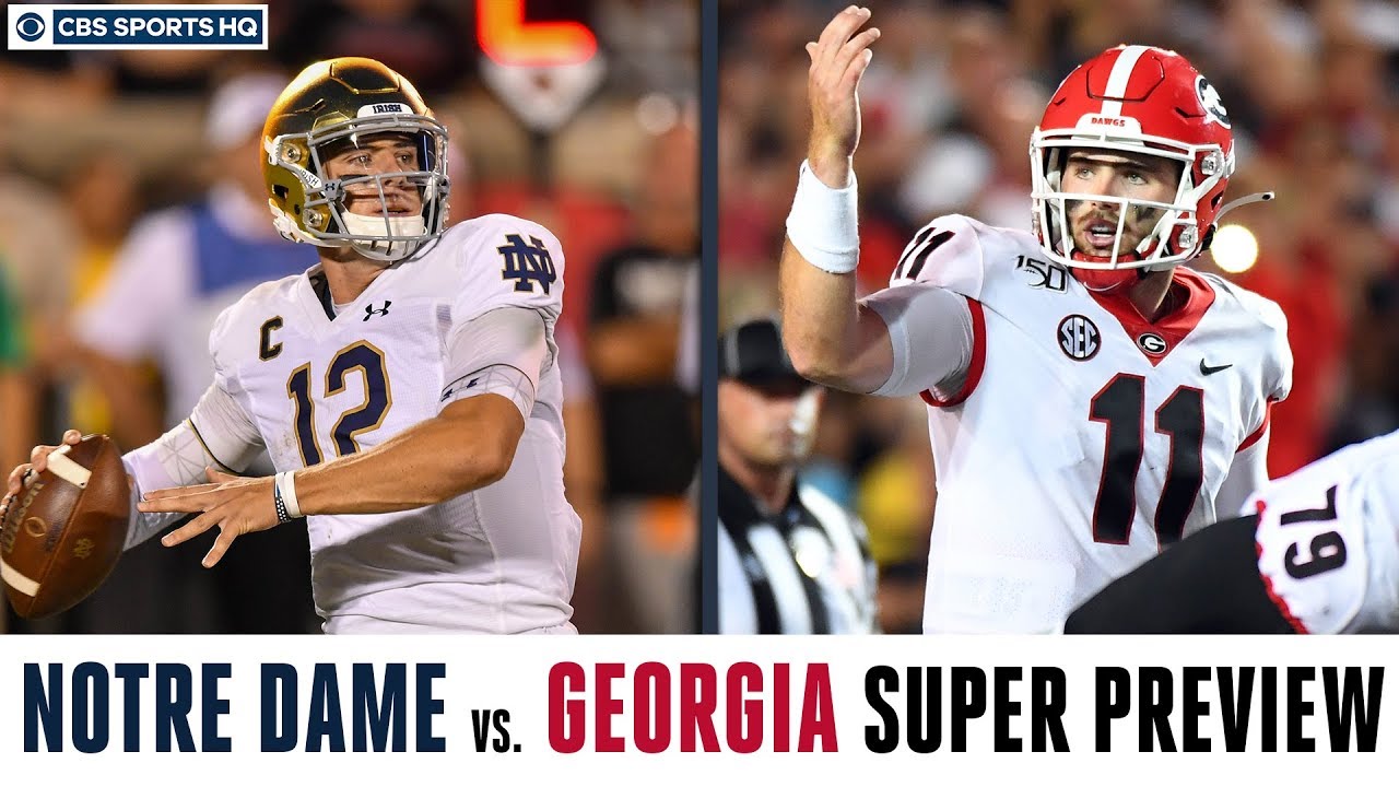 Notre Dame vs. Georgia SUPER PREVIEW | CBS Sports HQ - YouTube