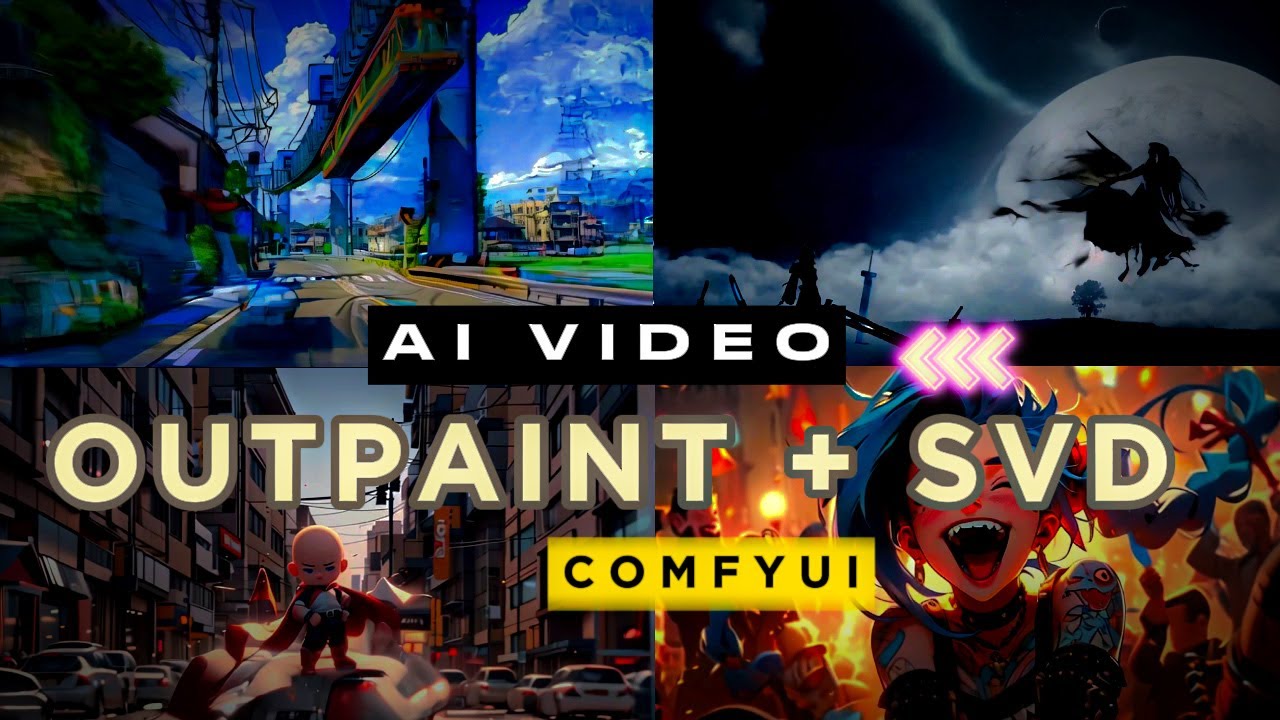 Outpainting + SVD + IP adapter + upscale [Comfyui workflow], setting ...