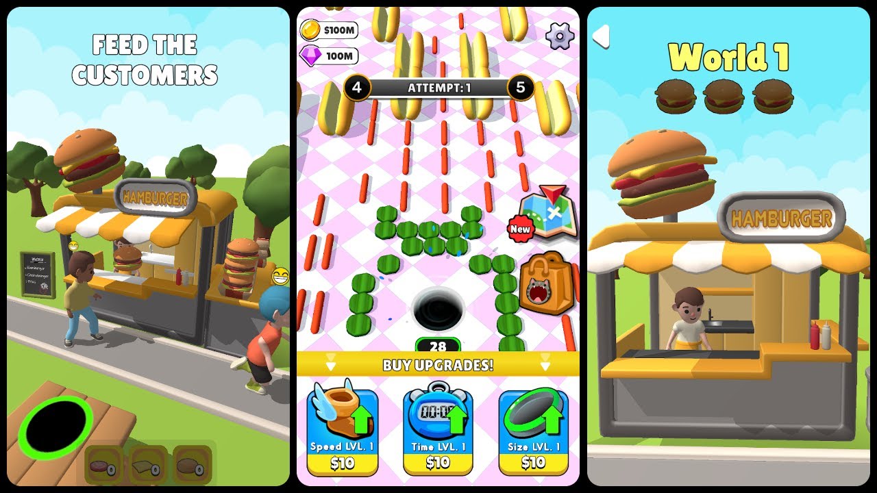 Food Hole Game — Mobile Game | Gameplay Android - YouTube