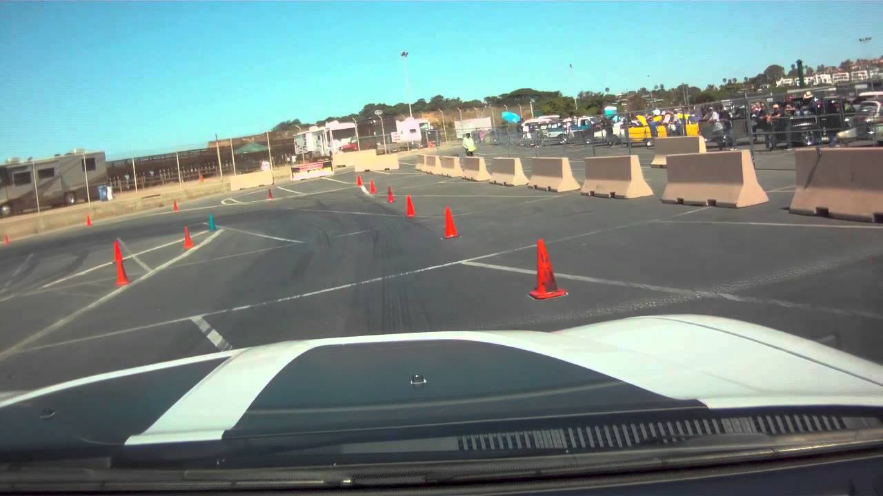 2013 Dodge Charger Daytona - AutoCross Run #2 - YouTube