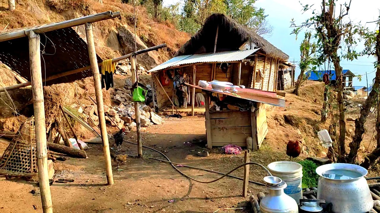 unseen mountain village lifestyle ।। beautiful our village and Nepali ...