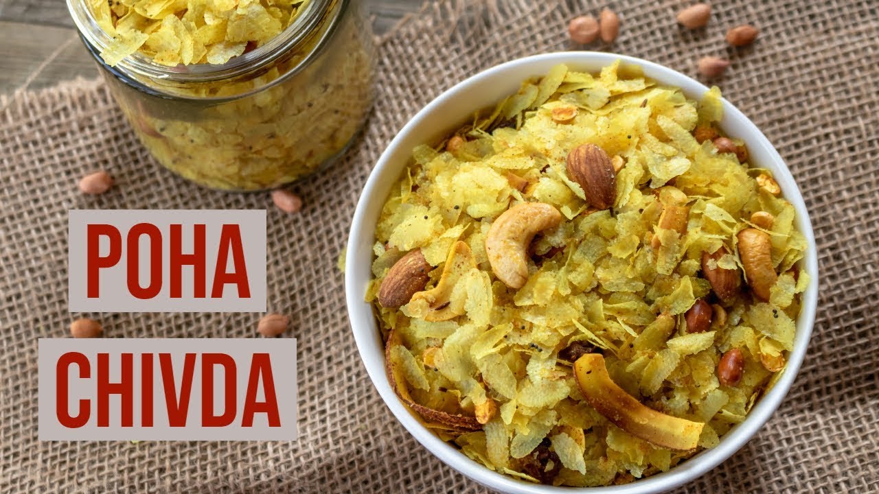 How to make Poha Chivda | पोहा चिवड़ा | Namkeen Recipe | Tea Time Snack ...