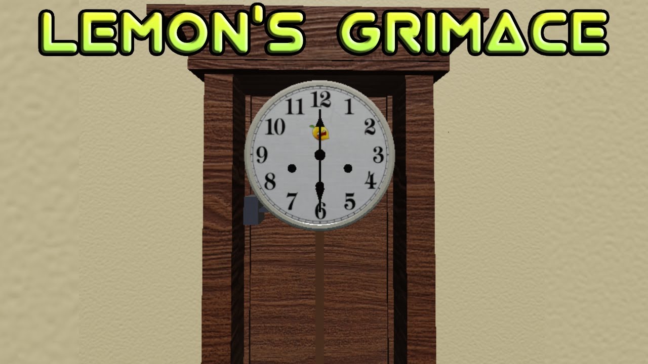 Wall Clock | Lemon's Grimace | ROBLOX STUDIO CREATION (#28) - YouTube