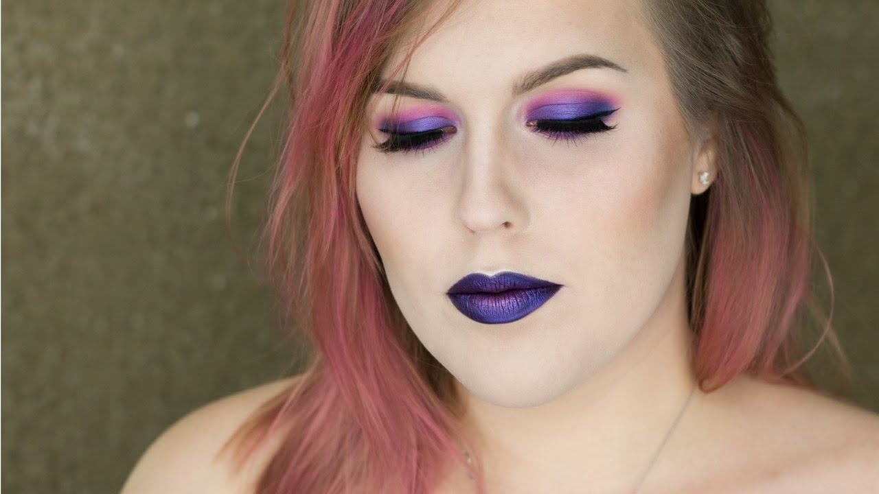 Analogous Pink, Purple and Blue Makeup Tutorial // Rebecca Shores MUA ...