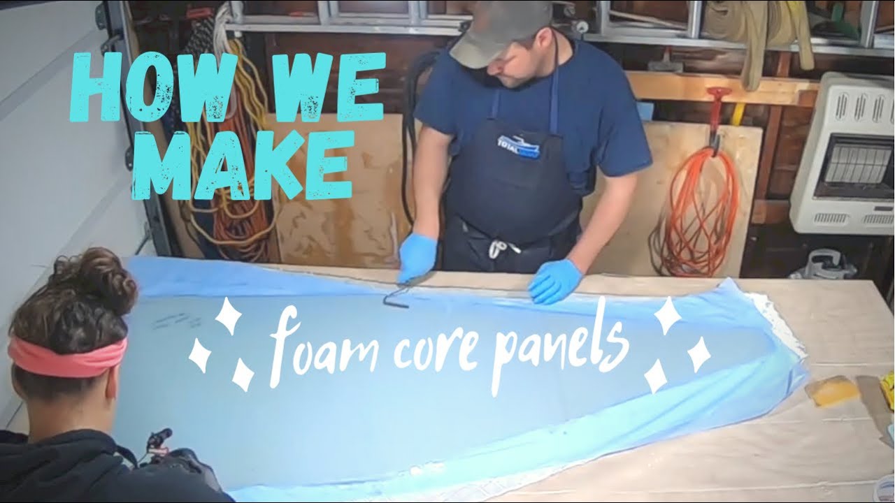 Step 45: Making Divinycell H80 Foam Core Panels & Peel Ply, Our Tips ...
