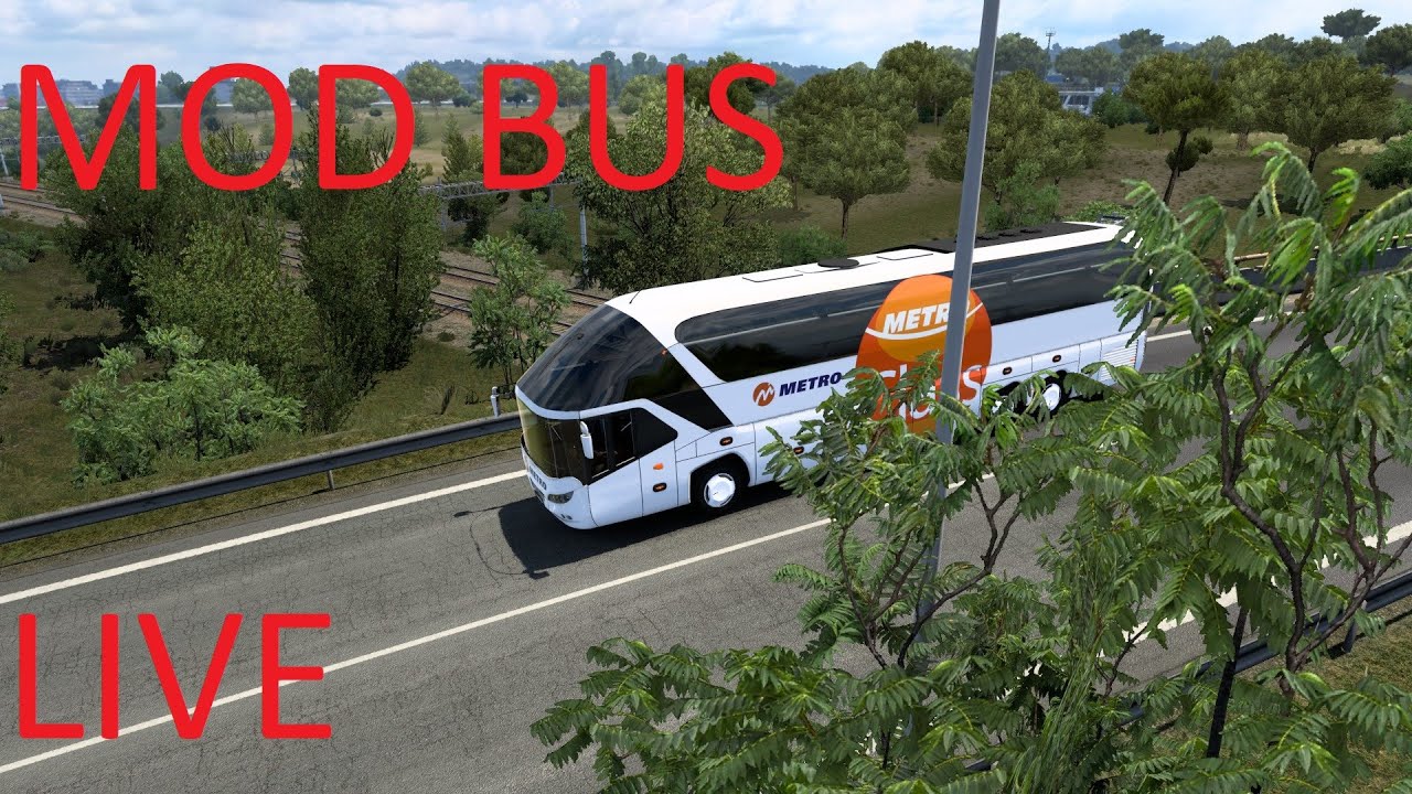 Live on ETS 2 - bus mod w/fra747lula - YouTube